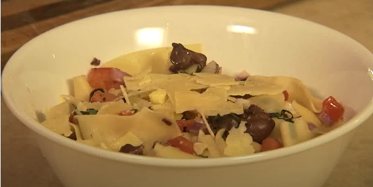 Rag Pasta with Fresh Tomato & Basil - Lyndey Milan